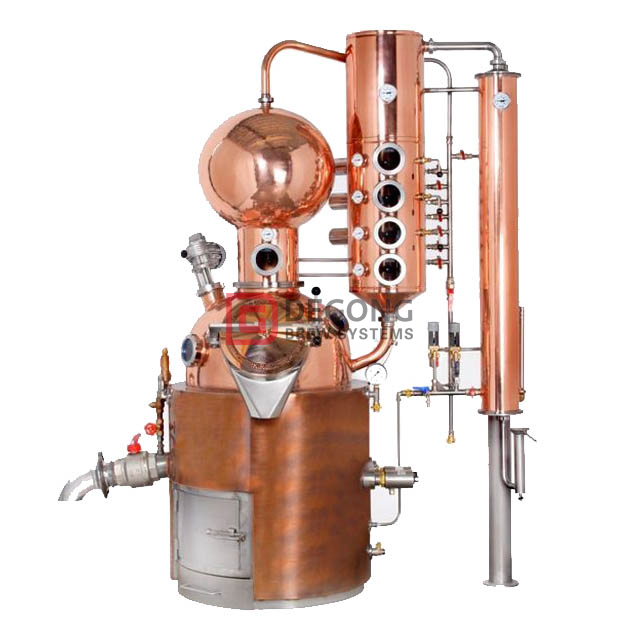 300L Copper Whisky Vodka still Distillation Equipment Column Price ...
