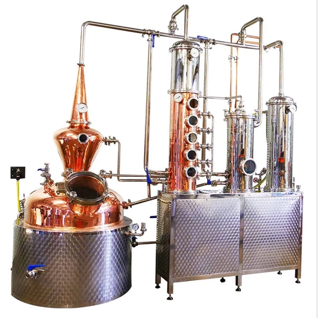 500L CE Approved Distillation Equipment Copper Alcohol Distiller ...
