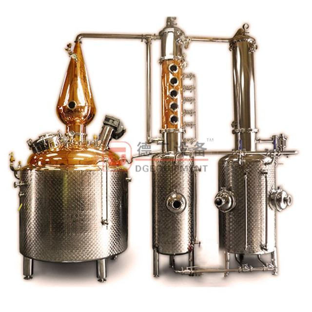 300L distilling system copper commercial distillery equipment ...