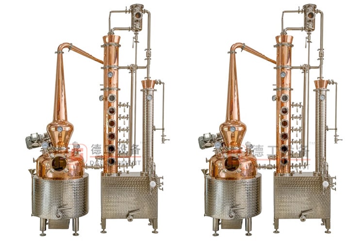 300L Copper Whisky Vodka still Distillation Equipment Column Price ...