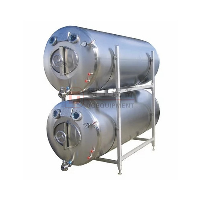 Stainless steel Horizontal Lagering Tank brewery equipment stacked 7 ...
